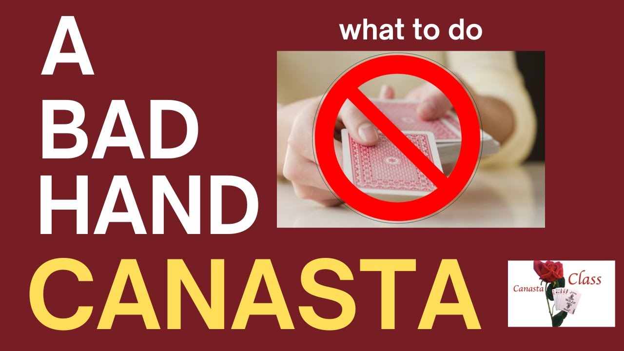 Learn How to play Canasta what to do if dealt a bad hand #canasta # ...