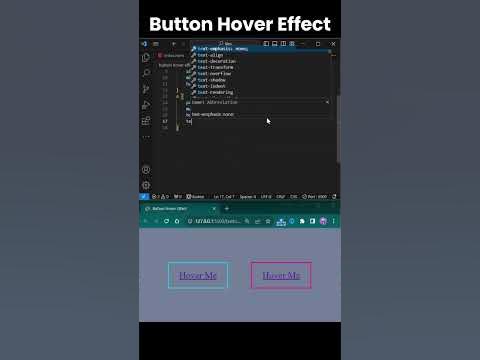 How to create stunning button hover effect using HTML and CSS #shorts #html #css #trending # ...