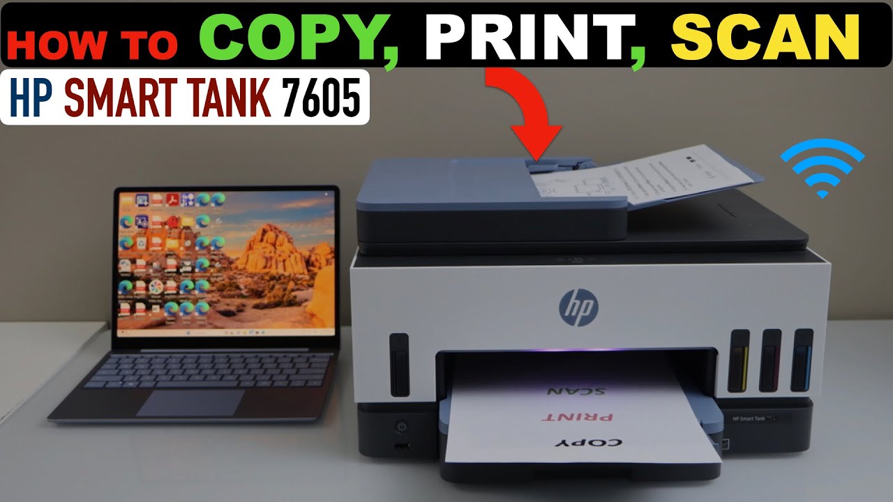 HP Smart Tank 7605 & 790 Scanning, Printing & Copying ! - YouTube