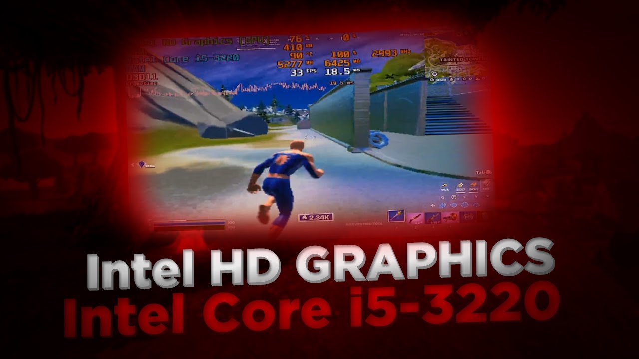 Intel HD Graphics + Intel Core i5-3220 Fortnite Battle Royal | FPS TEST ...