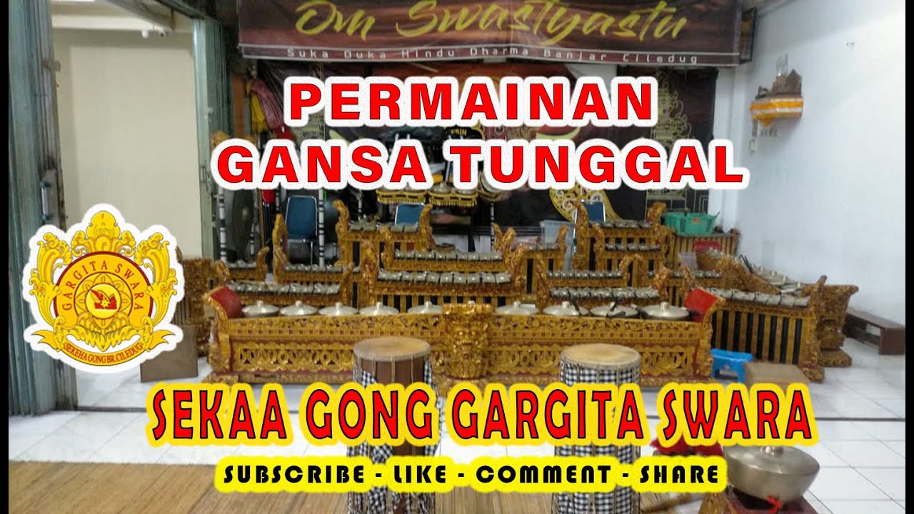 Permainan Gangsa Tunggal | Balinese Gamelan - YouTube