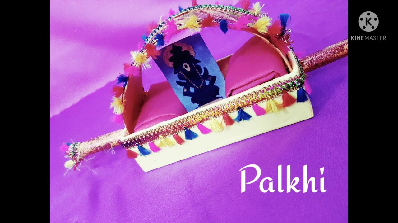 How to make traditional palkhi | आषाढी एकादशी पालखी । वारी ची पालखी ...