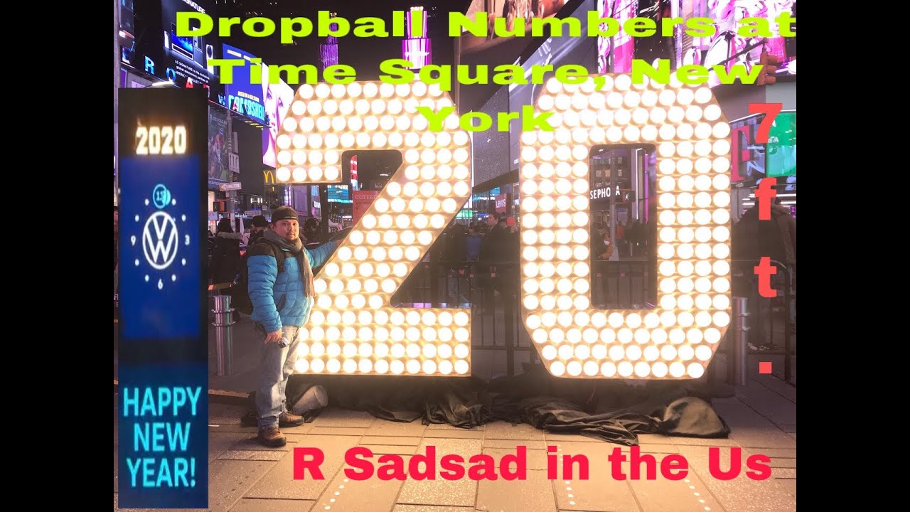 New Years Eve 2020, Drop ball Numerals and Snowballs @ Time Square ...