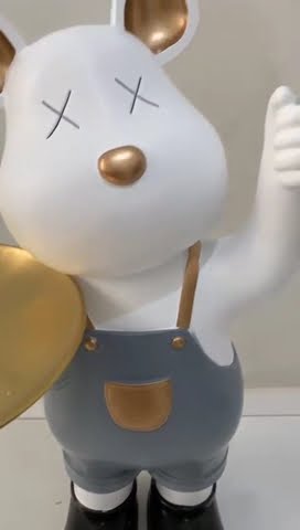 Luminaria Lighting KAWS Hypebeast Bear Jumper Decoration Statue Floor ...