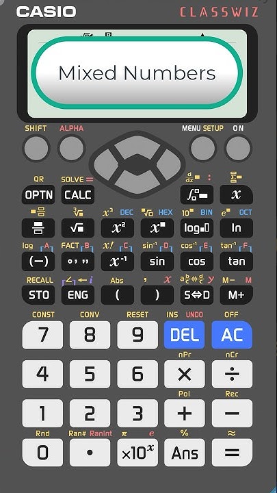 Adding mixed numbers on #casio #calculator #fx #991ex #classwiz #addingfractions #mixednumbers ...
