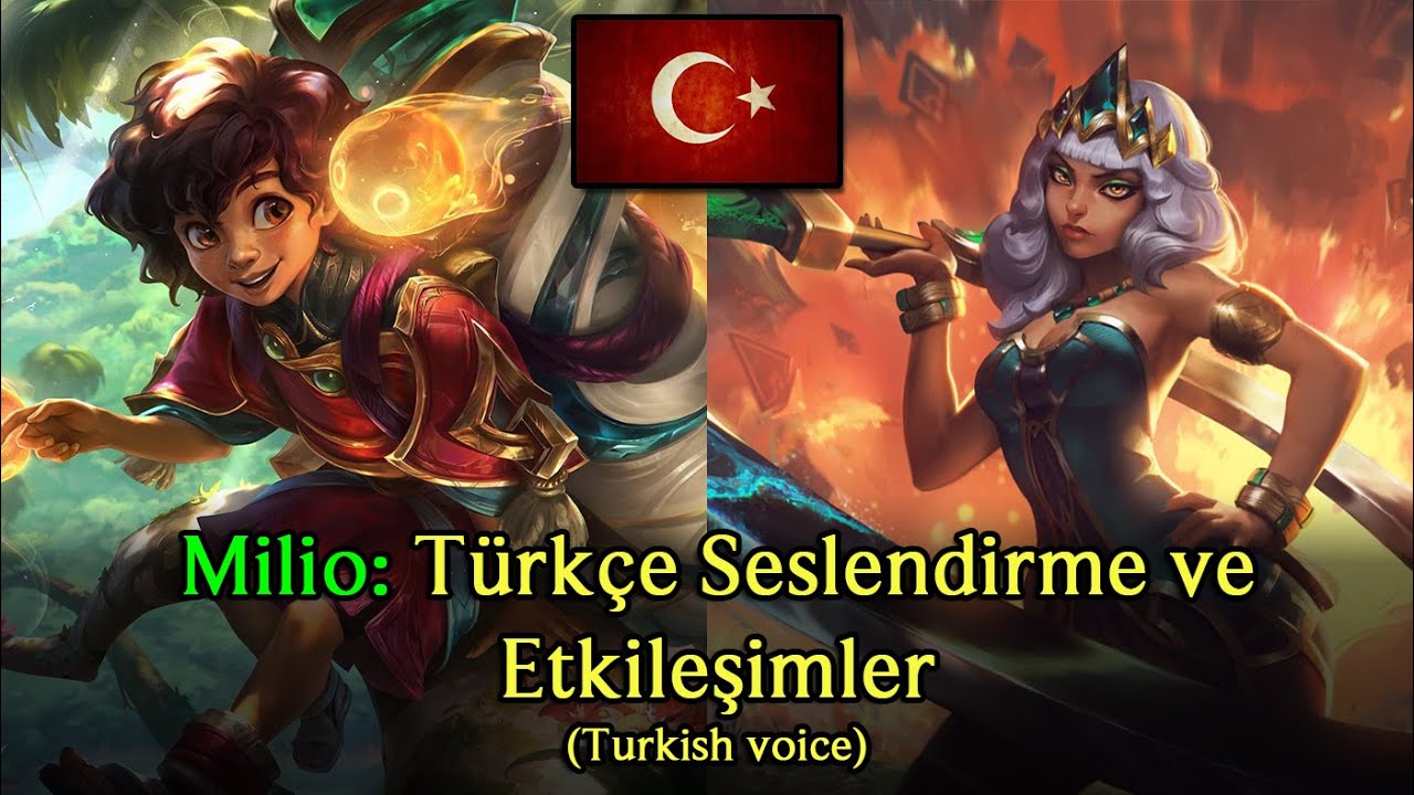 Milio (Turkish) — Voice and Interactions in League of Legends - YouTube