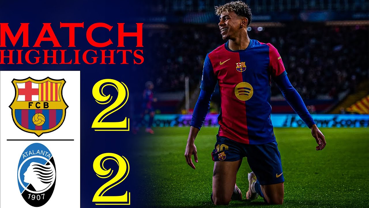 🔴Barcelona vs Atalanta (2-2) Extended HIGHLIGHTS | UEFA Champions ...