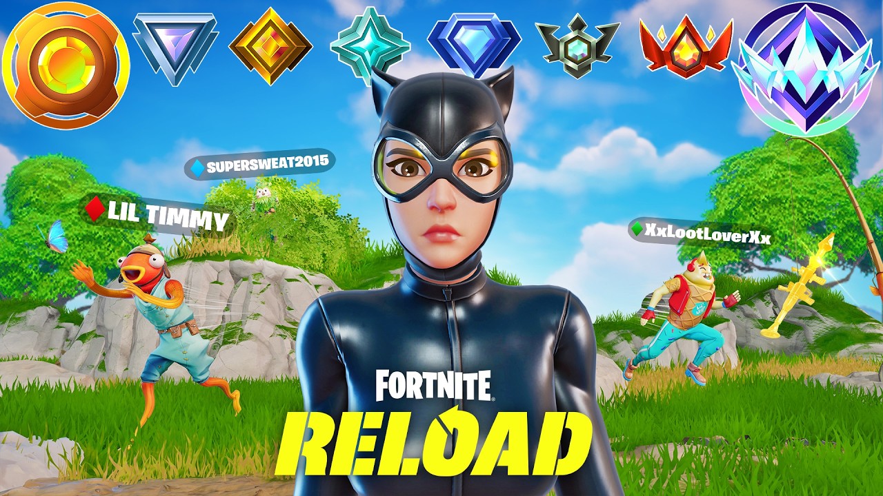 Unranked to UNREAL Reload Speedrun But I Can Only Play Squads Fill ...