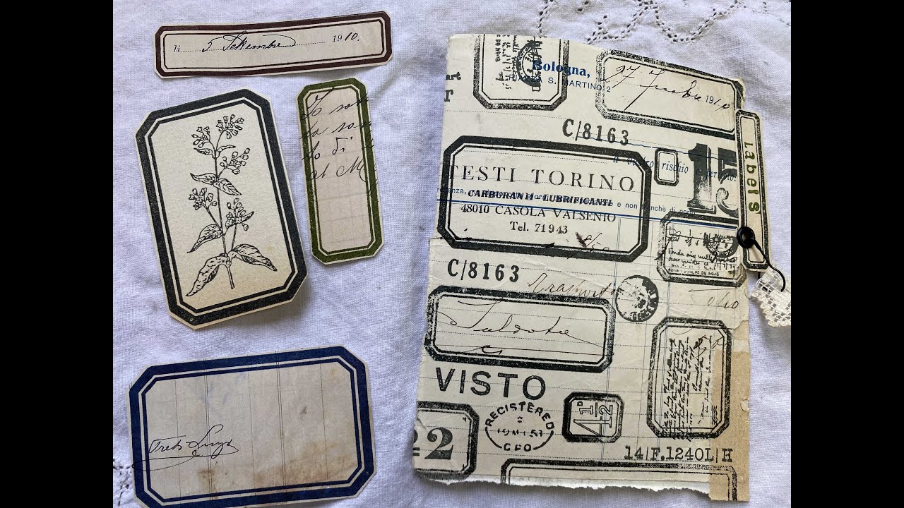 Tutorial | collaboration with Signet Stamps | stamped label holder ...