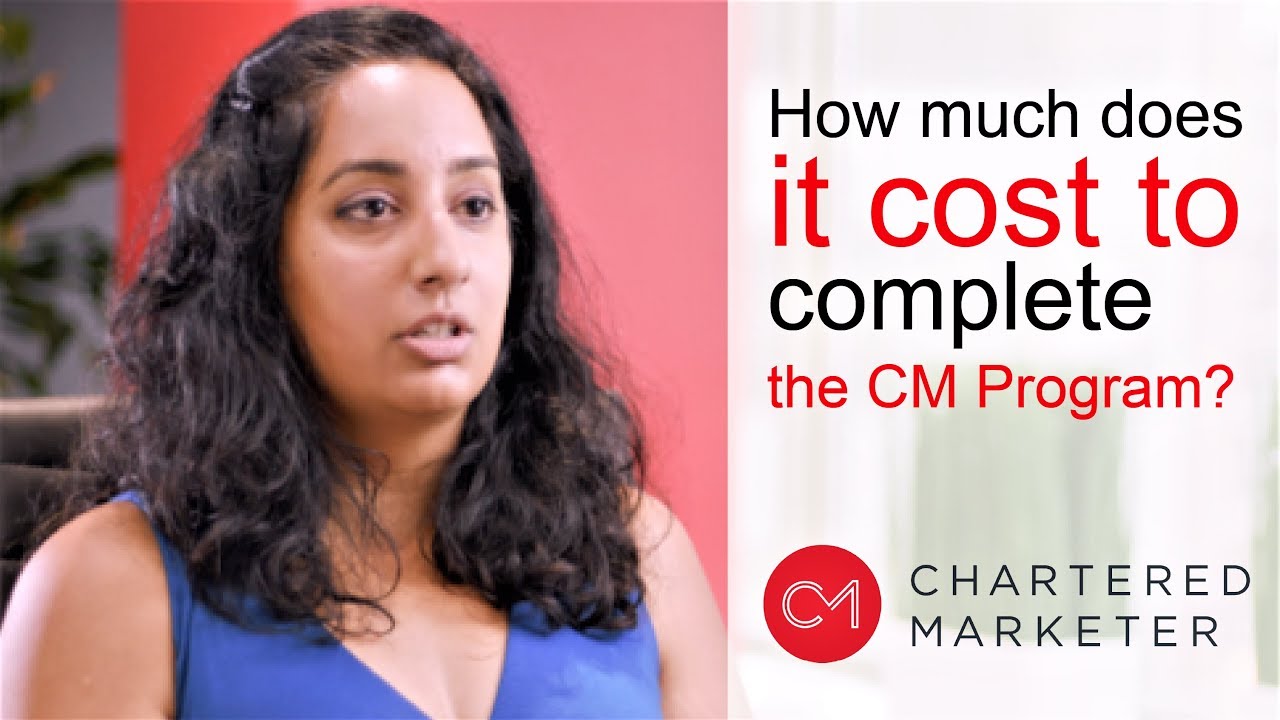 How much does it cost to complete the Chartered Marketer Program? - YouTube