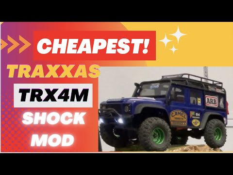 CHEAPEST Shock MOD for Traxxas TRX4M - YouTube