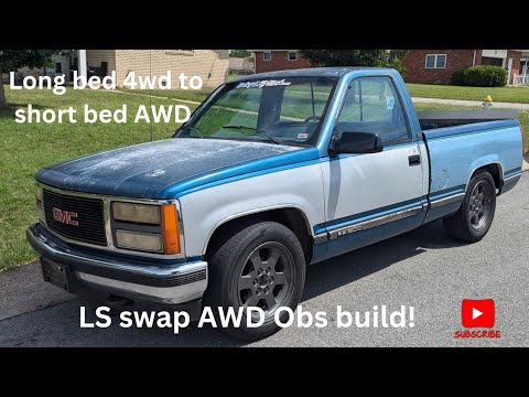 Finally get to drive my awd swap obs GMC driveway budget build! - YouTube