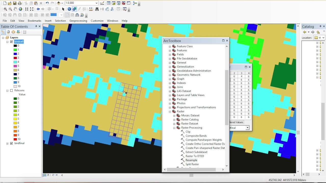 Resizing, Projecting and Sampling Rasters - YouTube