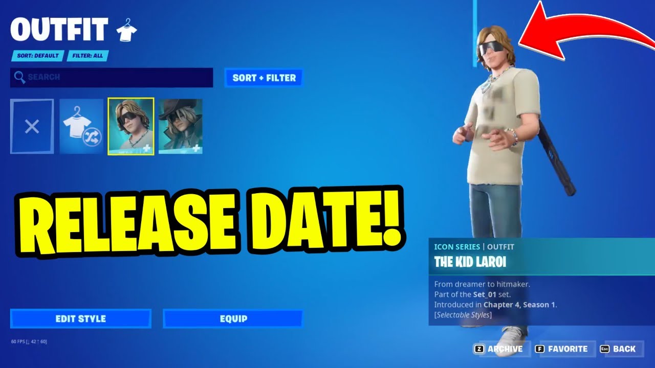 THE KID LAROI SKIN RELEASE DATE IN FORTNITE ITEM SHOP! - YouTube