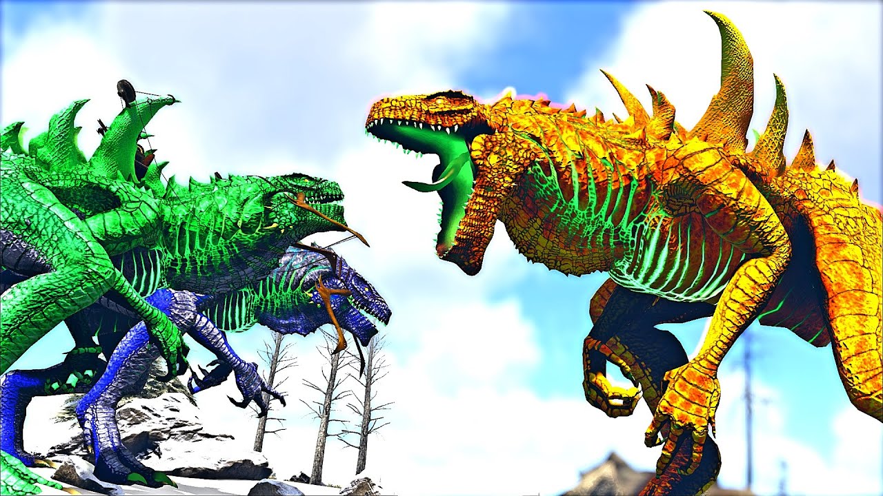 O Gold Godzilla Pode Ser Domado? ARK MEGGA MODS (DINOSSAUROS) ARK ...