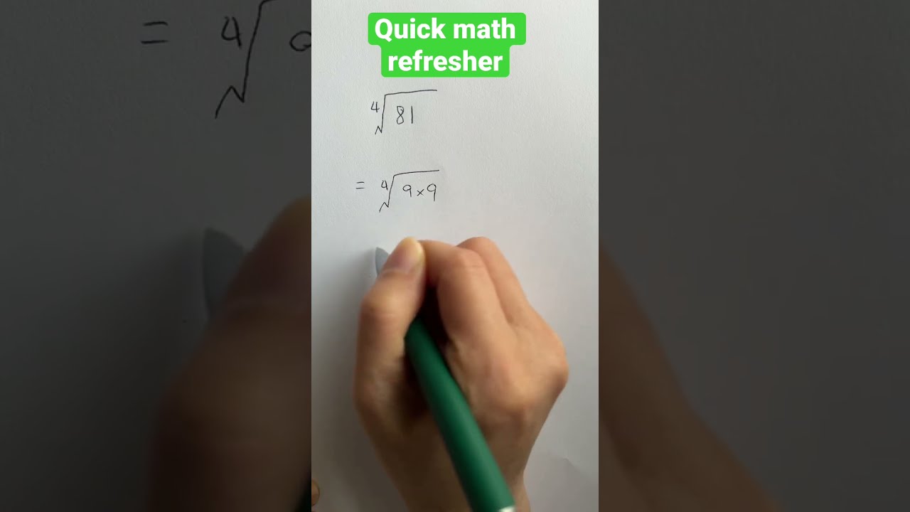 What Is The 4th Root Of 81 Do You Remember How To Do This YouTube What Is The 4th Root Of 81 Do You Remember How To Do This YouTube