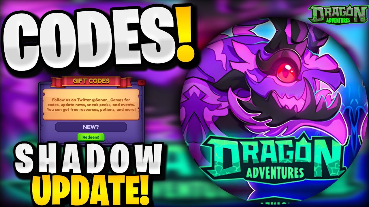 🔥*NEW* ALL WORKING SHADOW UPDATE CODES FOR DRAGON ADVENTURES! ROBLOX ...