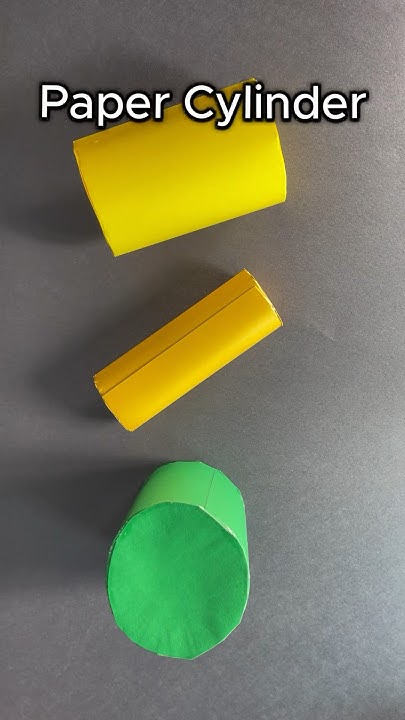 How to make a Paper Cylinder? | DIY Paper 3D Cylinder #diy #origami # ...