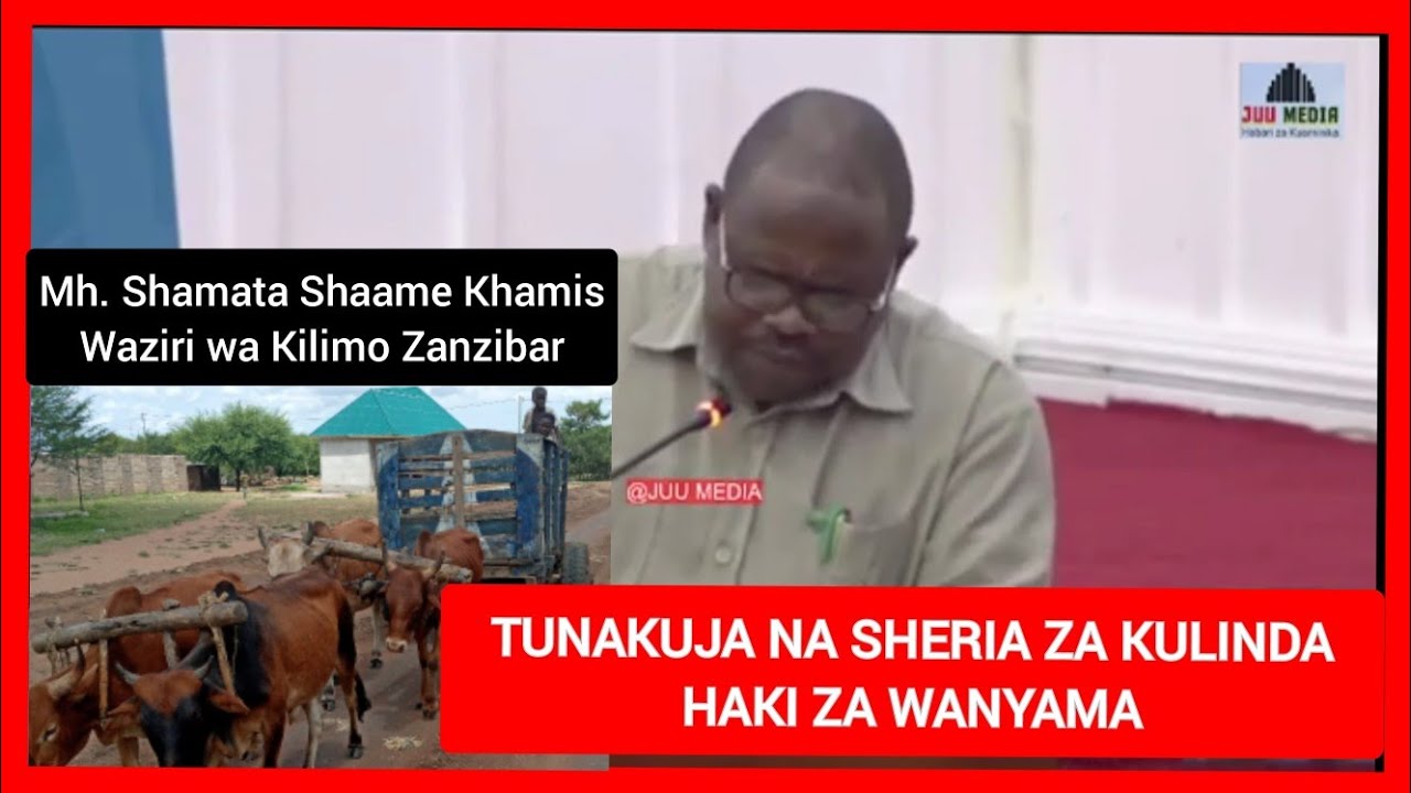 Mh Shamata apigania haki za wanyama | Asema Wizara imejipanga kuweka ...