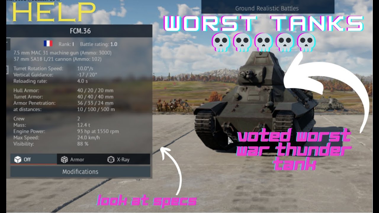 Worst War Thunder Tanks! Im Suffering! - YouTube