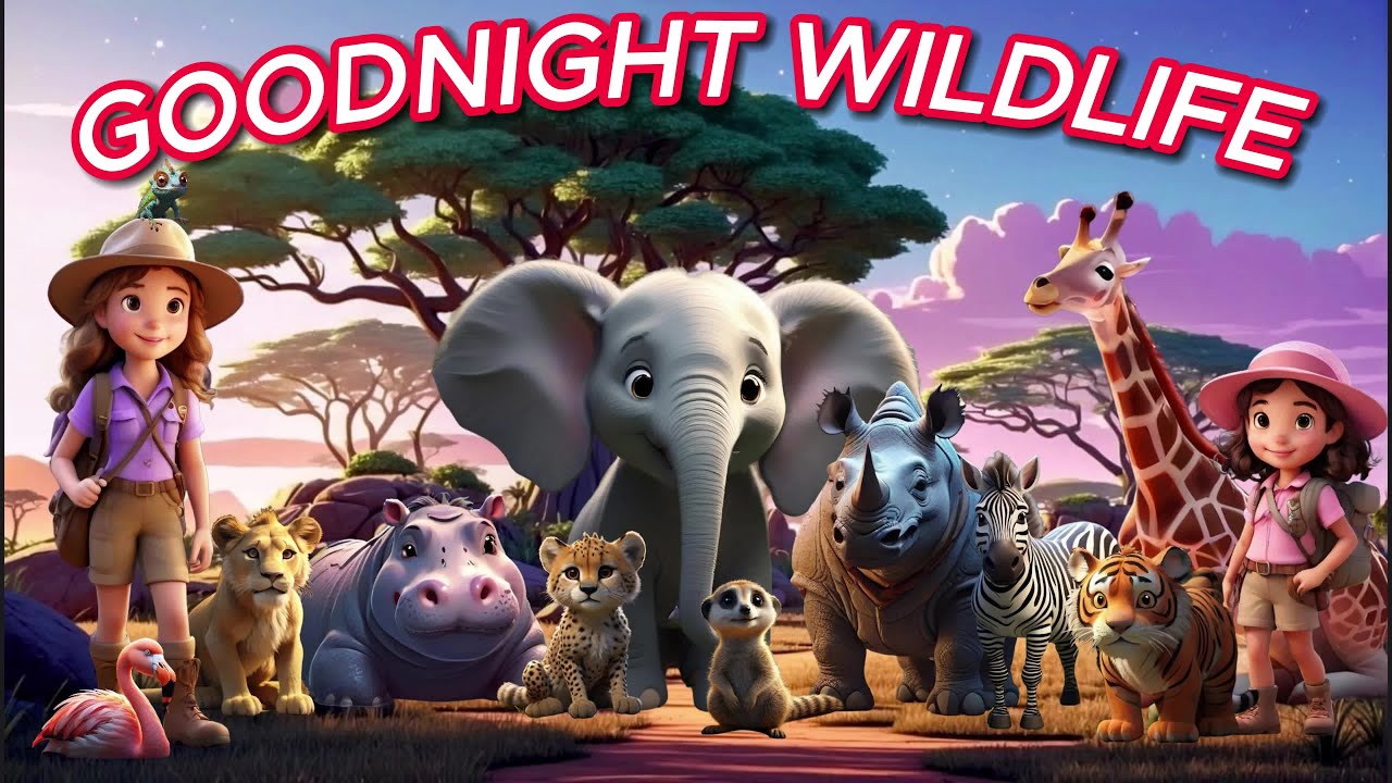 Goodnight Wildlife Lullaby Bedtime Story For Toddlers and Babies - YouTube