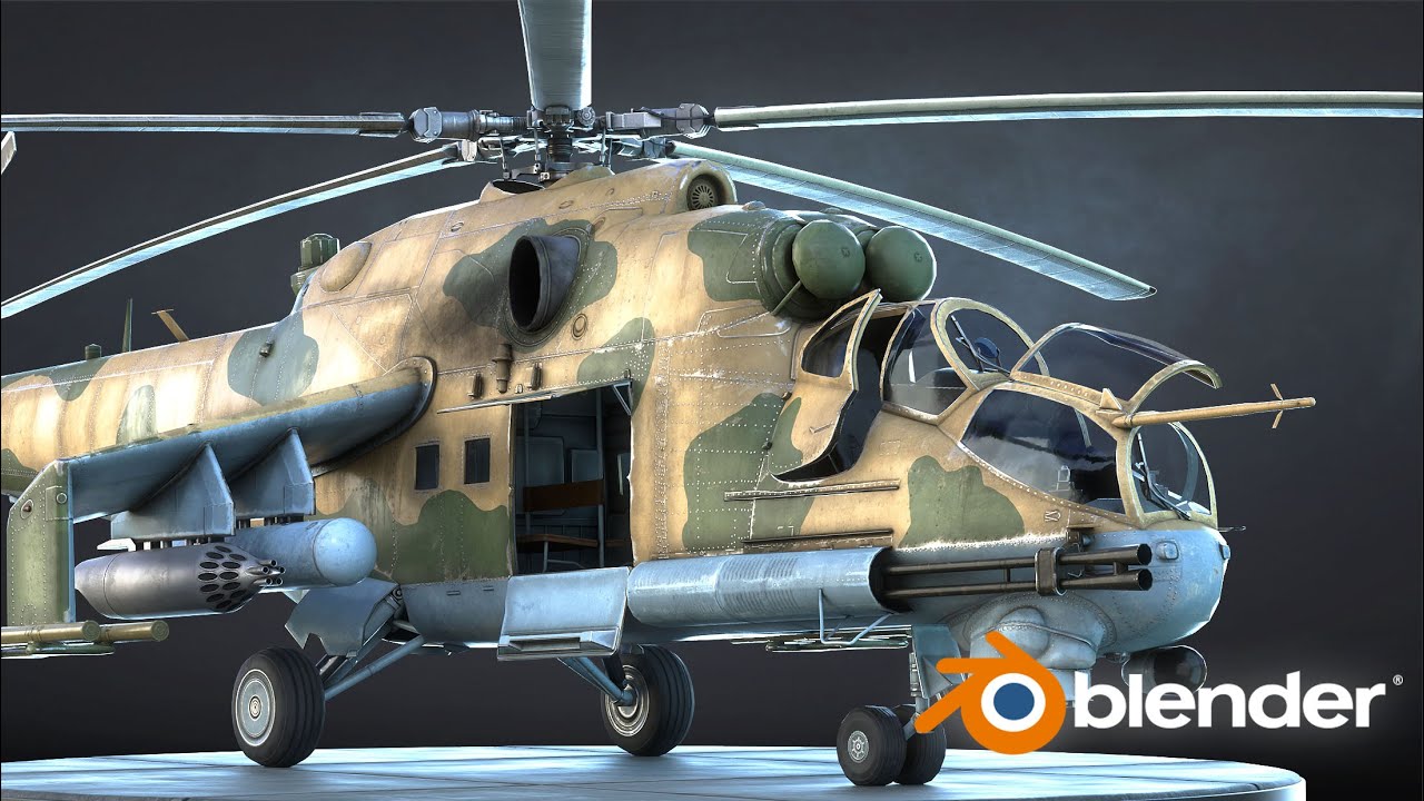 Mi-24 Demonstration in Blender - YouTube