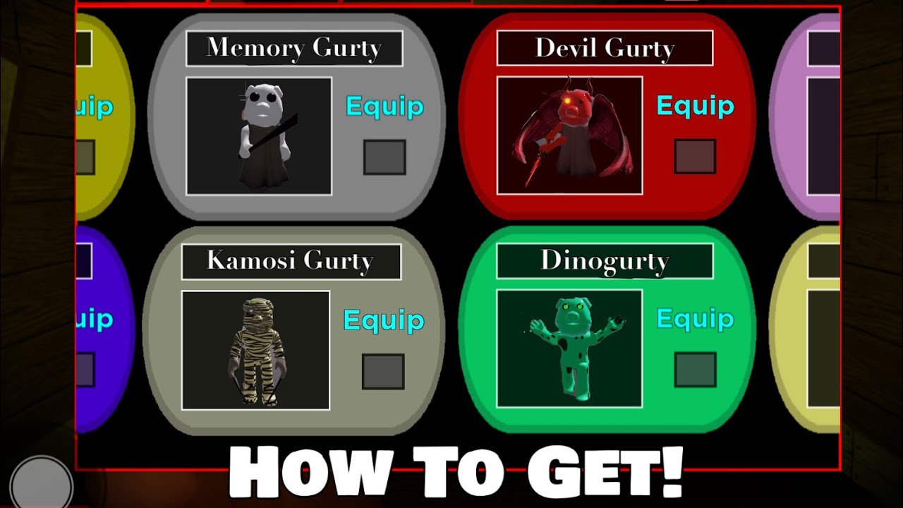 HOW TO GET ALL GURTY SKINS IN PIGGY APRIL FOOLS UPDATE!! (Stancraft’s ...