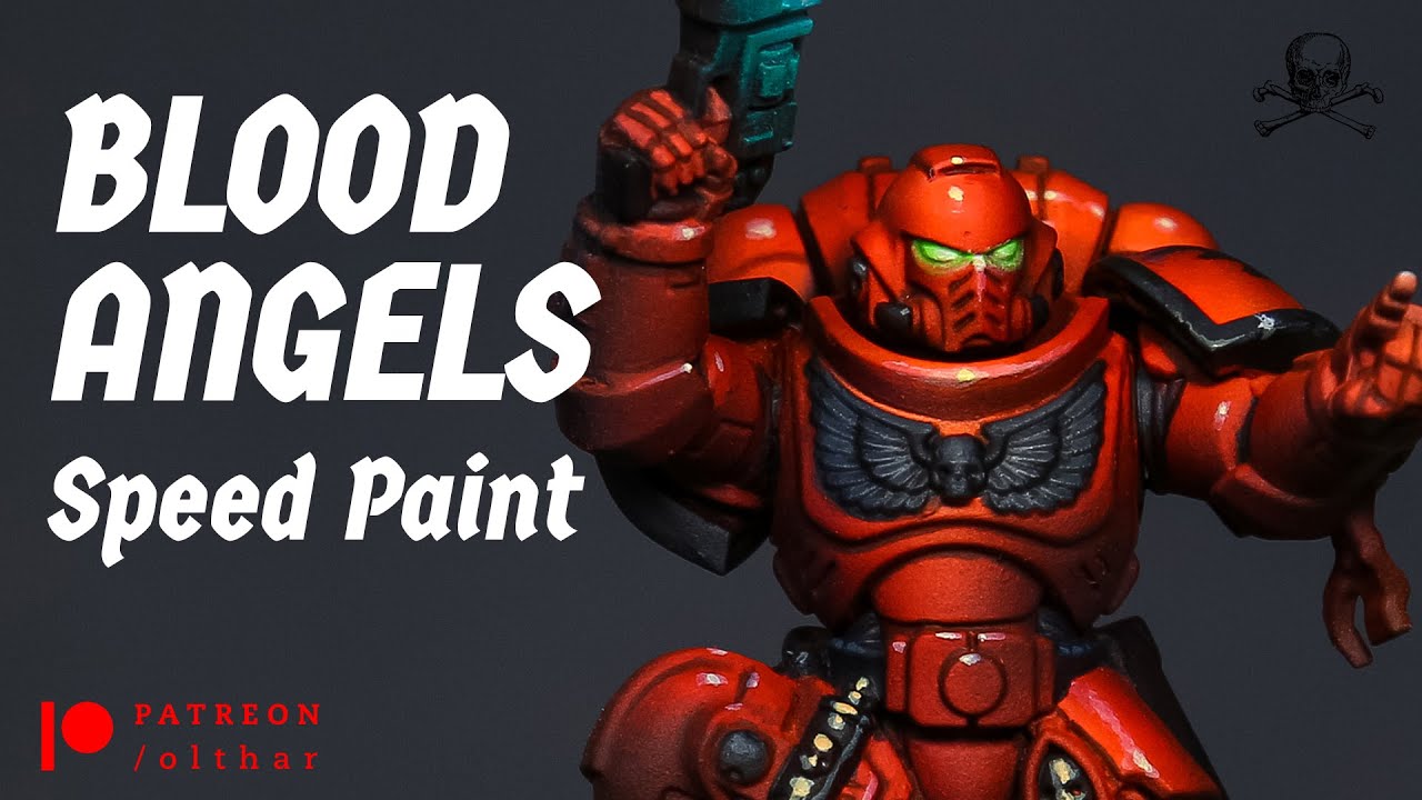 Blood Angels speed painting - Red Armor - YouTube