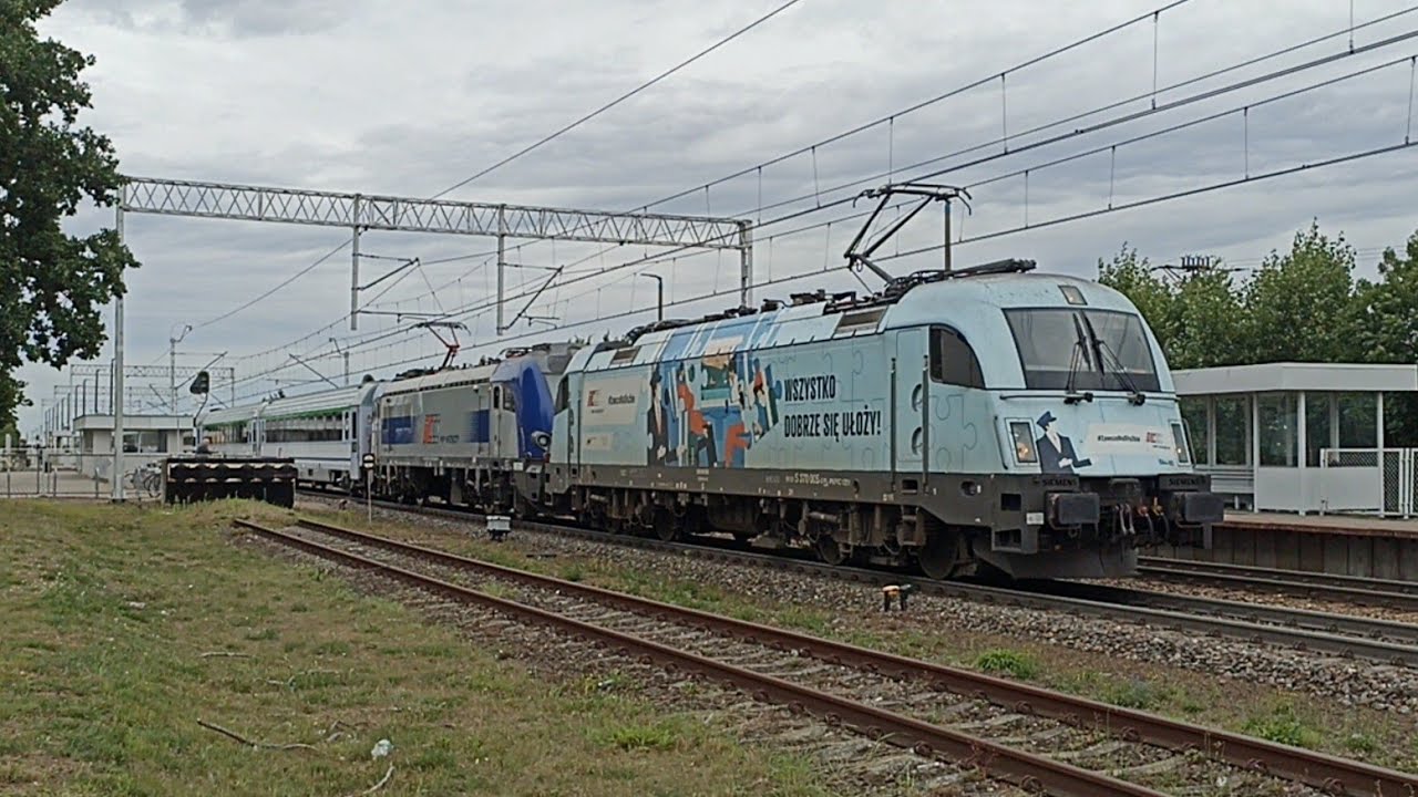 [PKP Intercity] EU44-003 i EU44-005+EU160-004 | Gniezno & Słupca - YouTube