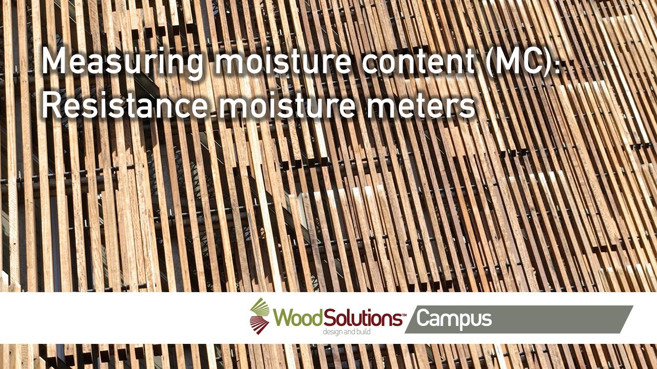 Measuring moisture content (MC): Resistance moisture meters - YouTube