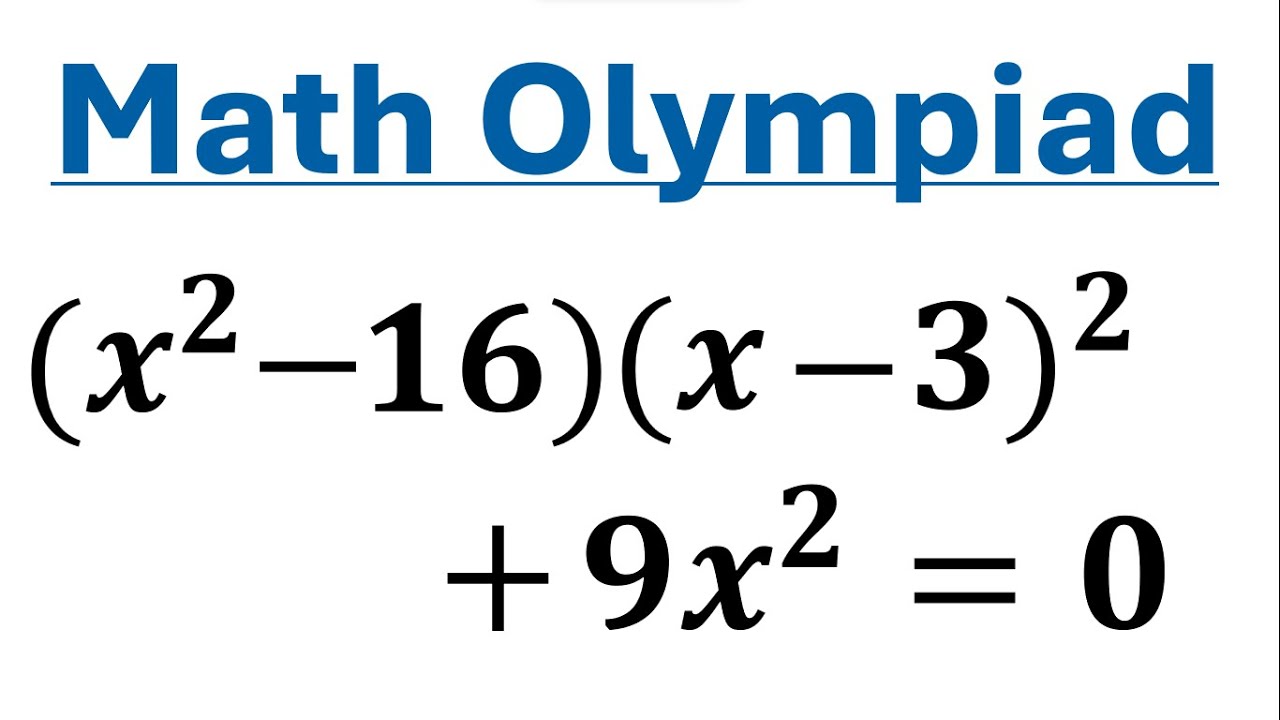 Quartic Equation Olympiad Tactics: Learn and Conquer - YouTube