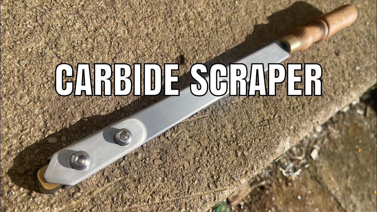 How I made my very own carbide scraper with carbide inserts - YouTube