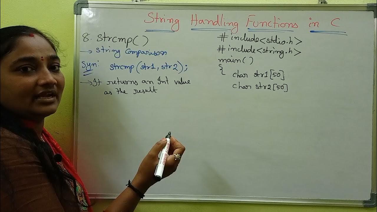 C Language ||Strings in C:Part-5||String handling functions :Part-B||Telugu Scit Tutorial - YouTube