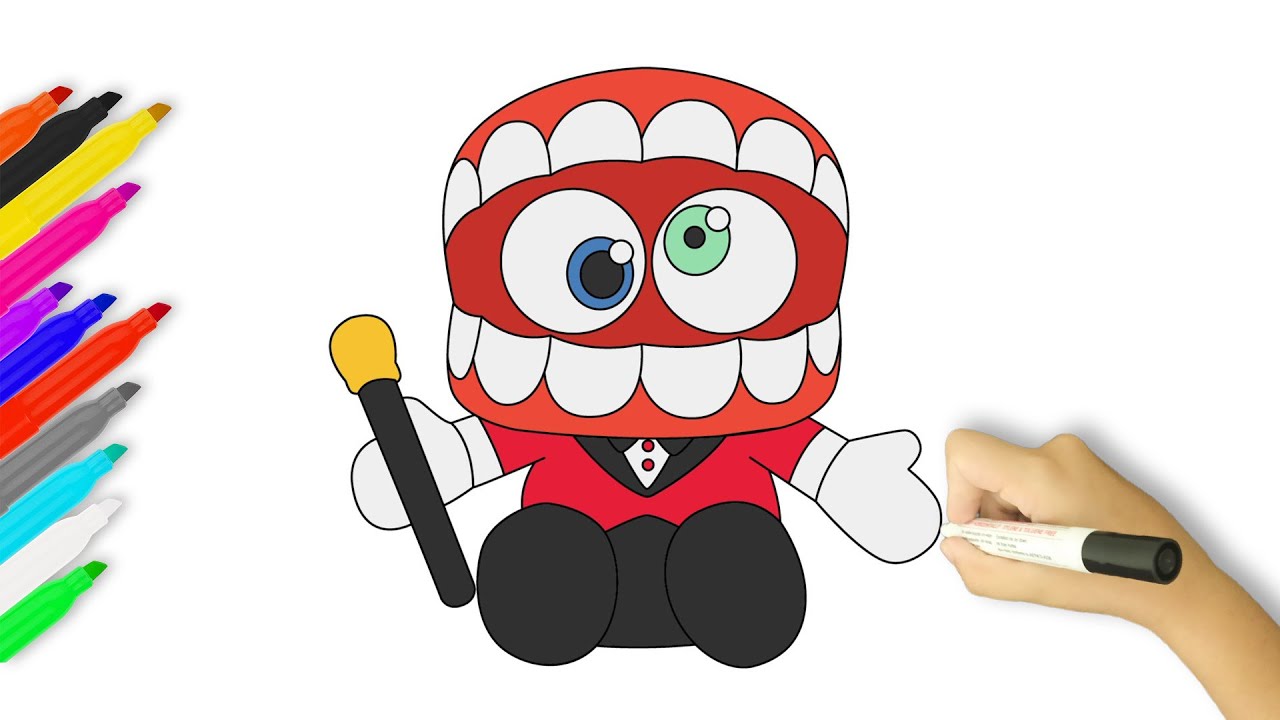 How to Draw Caine Plush | The Amazing Digital Circus - YouTube