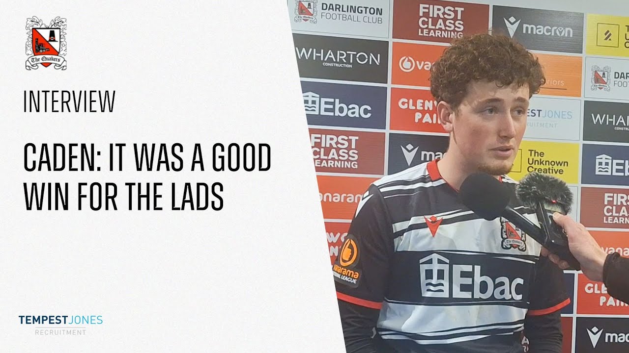 Caden - It was a good win for the lads - YouTube
