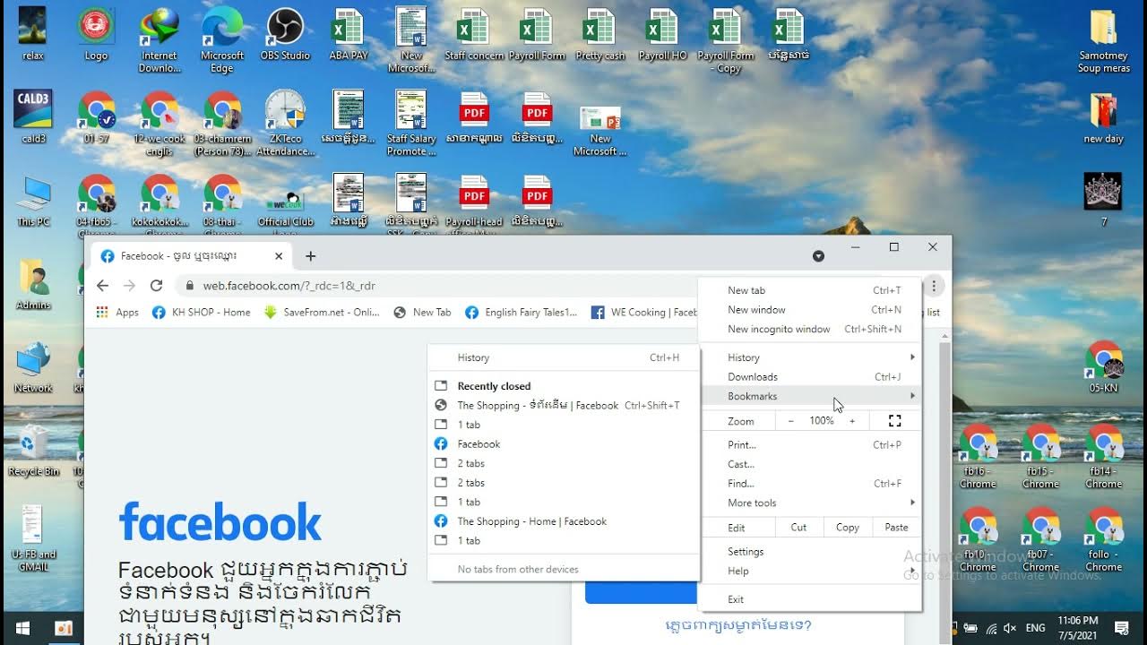 How to install Facebook app on laptop or desktop(របៀបតម្លើង Facebook ...