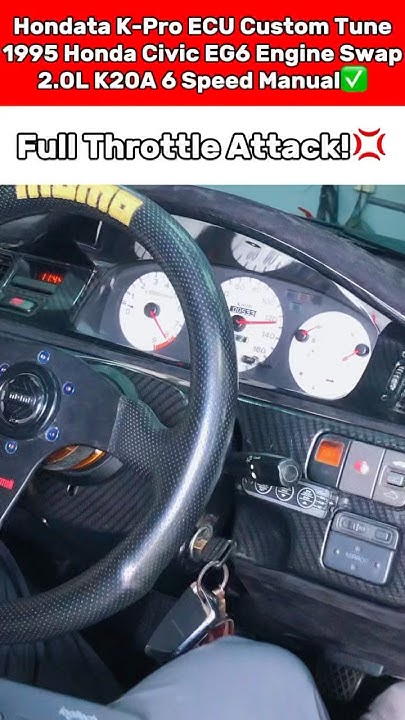 Remap Hondata K-Pro 1995 Honda Civic EG6 K20A Speedometer Full www.emptune.com www.jcracing.com ...