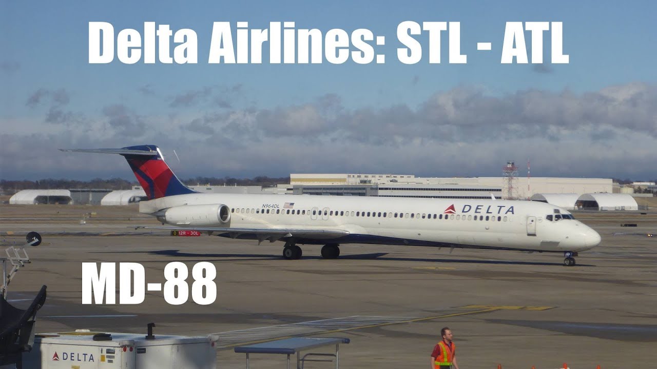 Delta Airlines Flight DL920 (MD-88) - STL to ATL (Epic JT8D Action ...