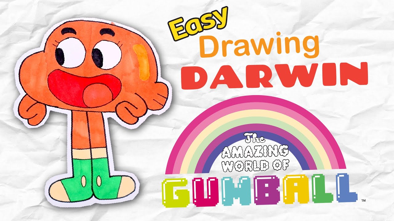 Easy Drawing "DARWIN | The Amazing World of Gumball - YouTube