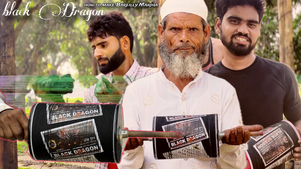 Best Manjha review and How to make Bareilly Manja ,(black dragon ...