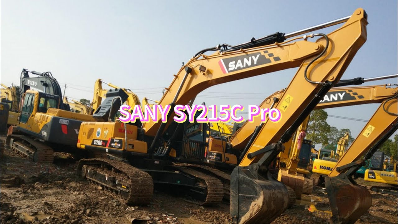 SY215C Pro sany 21ton origin china used excavator for sale - YouTube