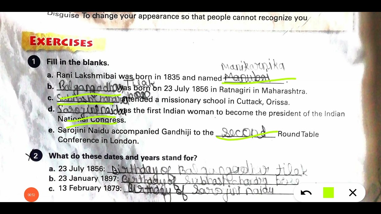 class 5 sst exercise of chapter 17 We are proud of them - YouTube