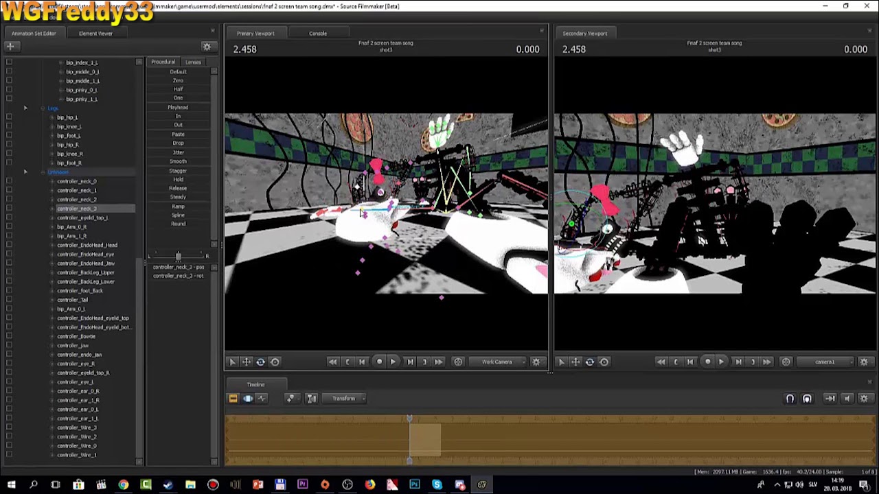 (Sfm-Fnaf2) My Progress #1 Fnaf screen team - YouTube