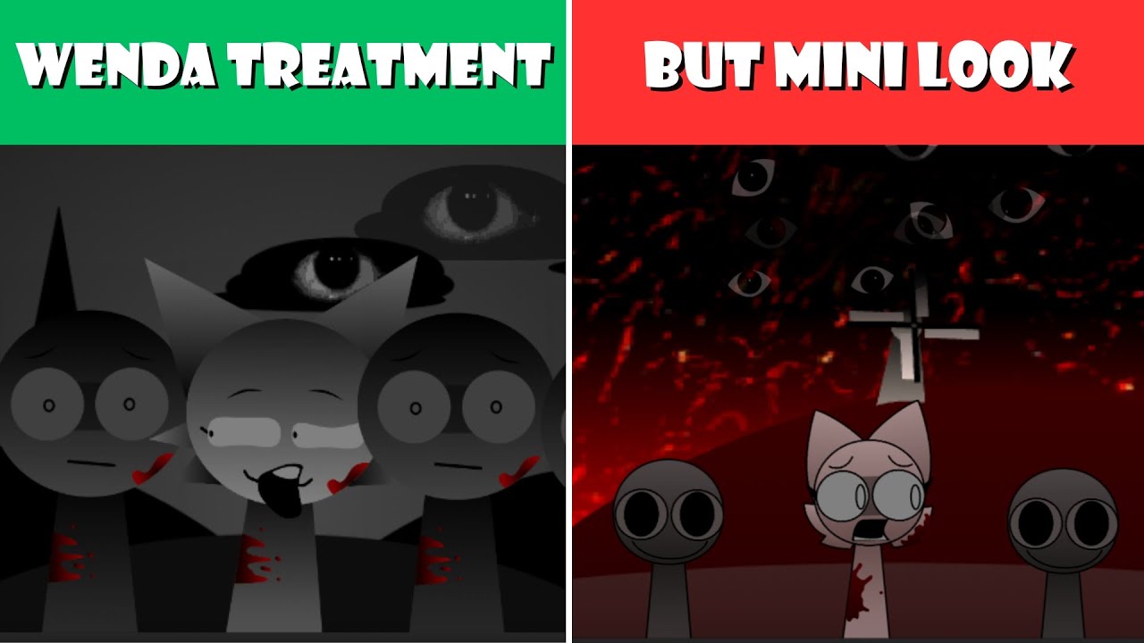 Incredibox Sprunki Wenda Treatment But Mini Look - YouTube