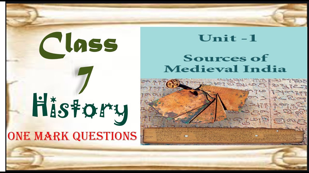 7th Standard |Social science| History| Sources of Medieval India| Book ...