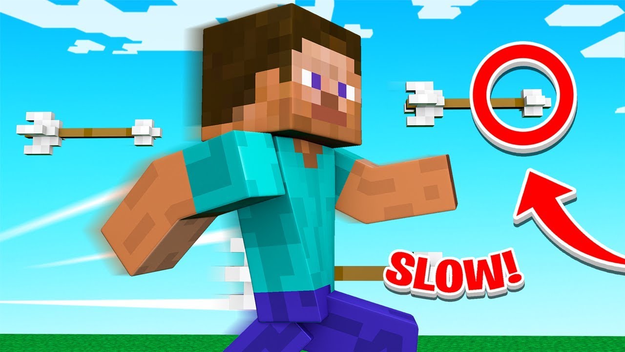 Running FASTER than ARROWS in MINECRAFT?! (Time Control) - YouTube