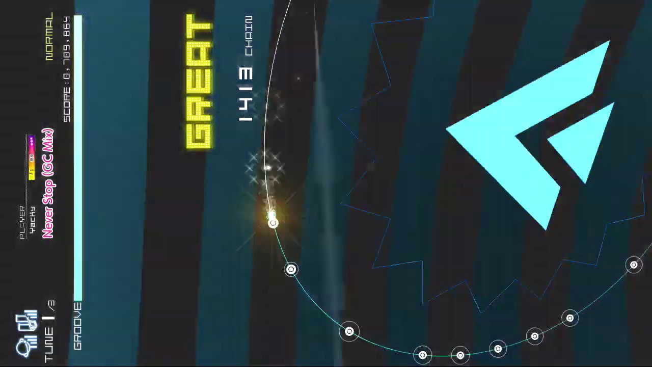 「Never Stop (GC Mix)」NORMAL FC S⁺⁺ PERFECT 【グルーヴコースター4】 - YouTube