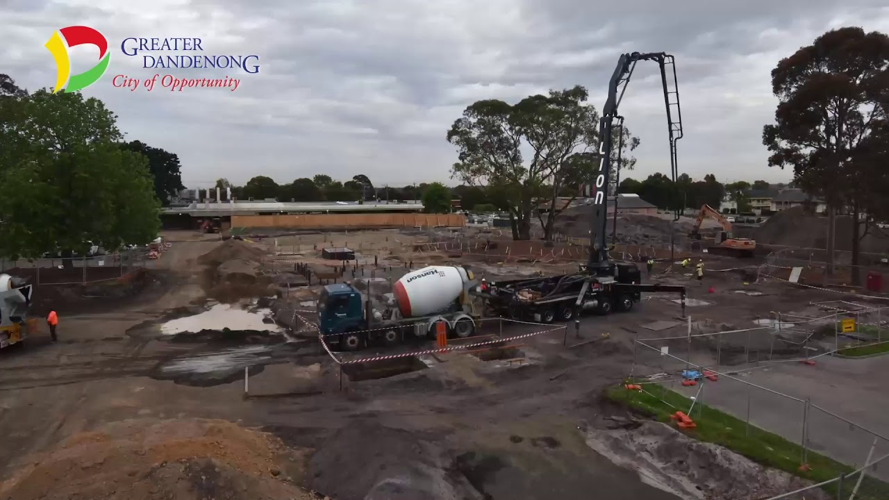 Timelapse Springvale Precinct Build - YouTube