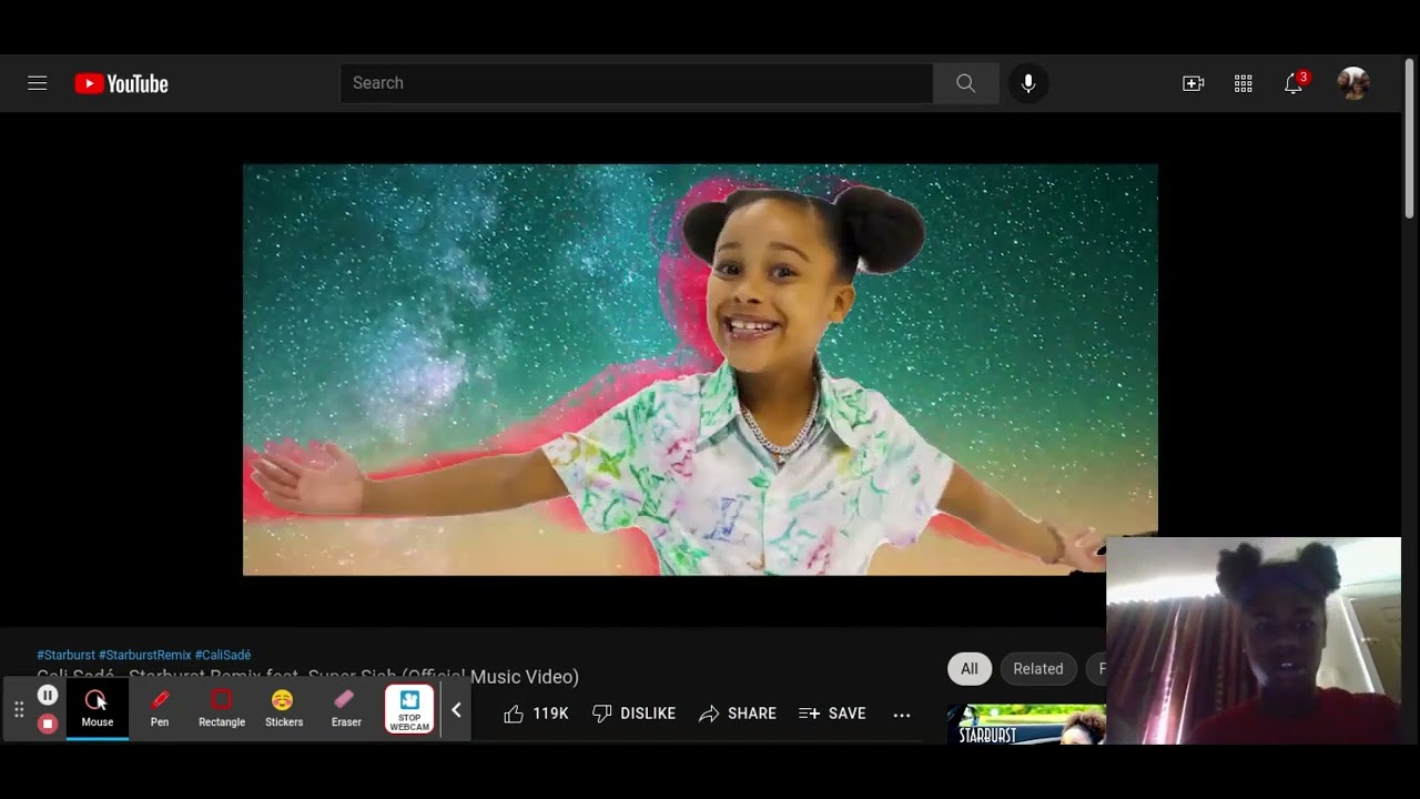 Cali Sadé Starburst Remix feat Super Siah Official Music Video YouTube ...