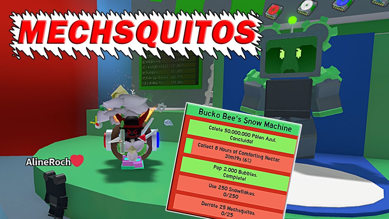 O que são os Mechsquitos na Missão da Bucko Bee no Bee Swarm Simulator ...
